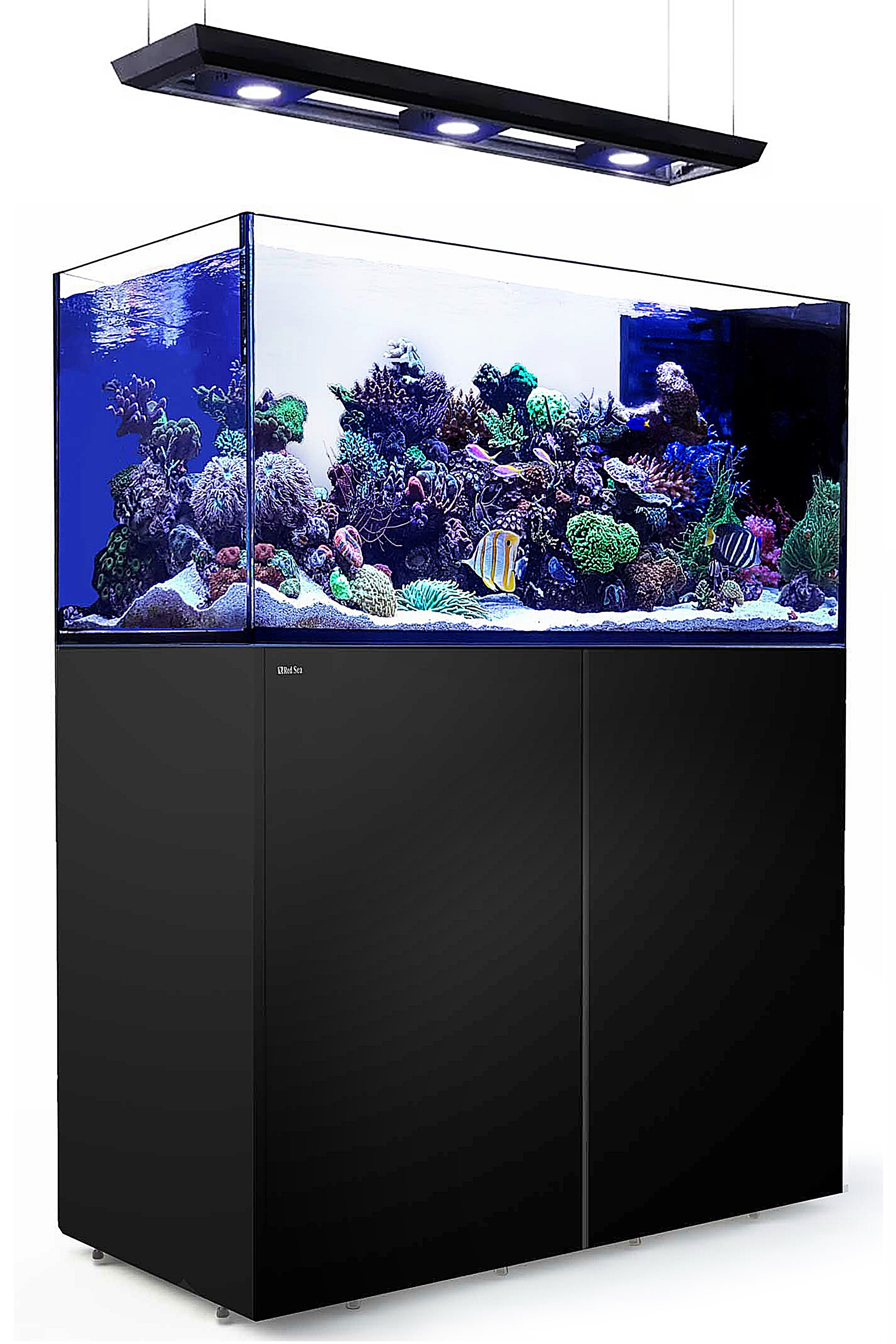 Acuario REEFER™ Península 500 Negro 3 x Reef Led 90W SOPORTE TECHO LED – umdale.com